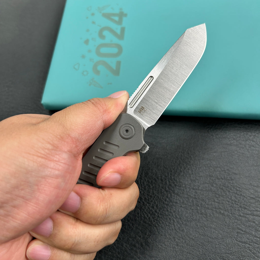 KB Knives KB315B Steelhead Folding Knife Darkblast Titanium Handle 3.1 ...